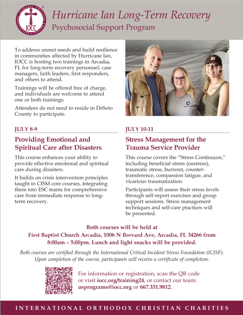 Emotional First Aid — IOCC Can Help! - The Greater Pine Island Alliance